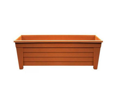 Long Trough 55cm Plant Pot Plastic Planter Indoor Outdoor Garden Window ...
