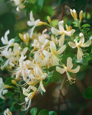 Lonicera japonica Repens Bi Colour Honeysuckle Climber