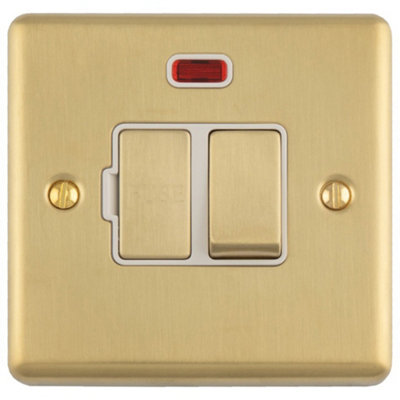 Loops 13A DP Fused Switched Spur with Neon Indicator, Satin Brass ...