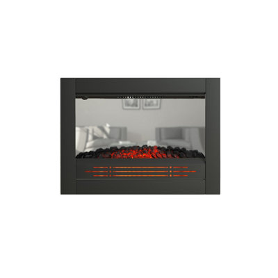 Lorenzo Black Inset Electric Fire
