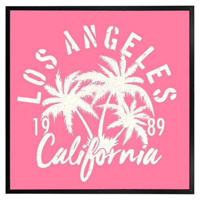 Los angeles california (Picutre Frame) / 30x30" / White | DIY at B&Q