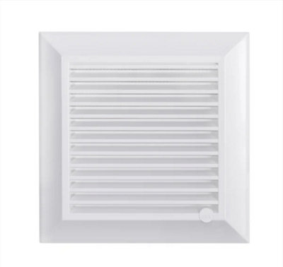 Louvre Vent White Duo Smart 135G 135mm with Fly Mesh