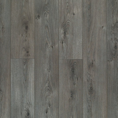LovAq Swim Grey Wood Effect Click Laminate Flooring - Plank (8mm),For ...