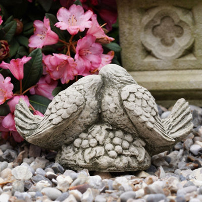Love Doves Stone Statue British Bird Dove Outdoor Garden Ornament ...
