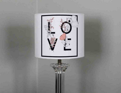 Love & Flowers Typography (Ceiling & Lamp Shade) / 25cm x 22cm ...