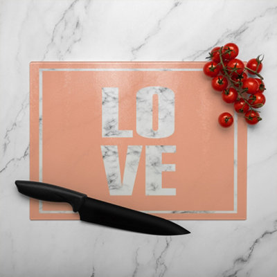 Love Marble Glass Chopping BoardDesigner style