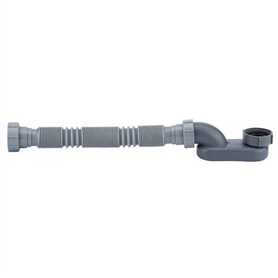 Low Profile 1 1/2 P Trap Flexible Bathtub Shower Drain Pipe Flat Free ...