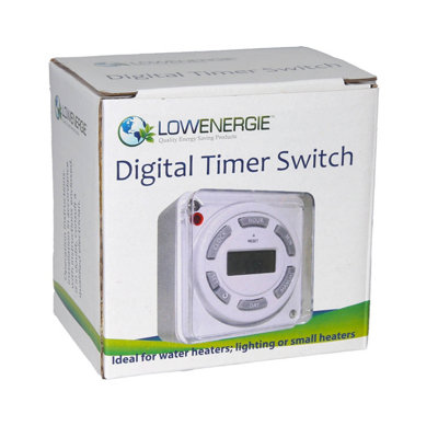 Lowenergie 16A Digital Immersion Heater Timer
