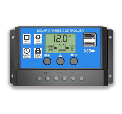Lowenergie 50w Polycrystalline Solar Panel Kit with Charge Controller ...