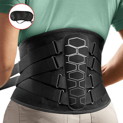 Lower Back Support Brace for Lumbar Pain & Sciatica Size XL
