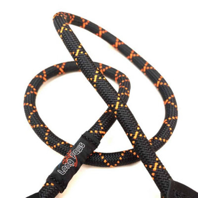 LP Comfort Collection Rope Lead 120cm/48in Black/orange