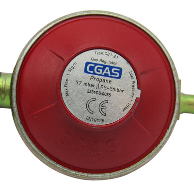 LP Gas Regulator with G7 Nut Inlet (Calor Gas Cooker BBQ)