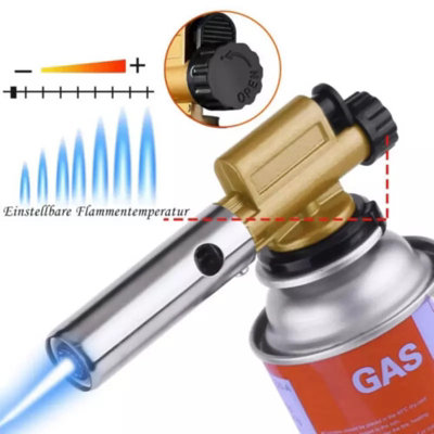LPG Gas Blow Torch Burner Welding Auto Ignition Soldering BBQ Flame Thrower
