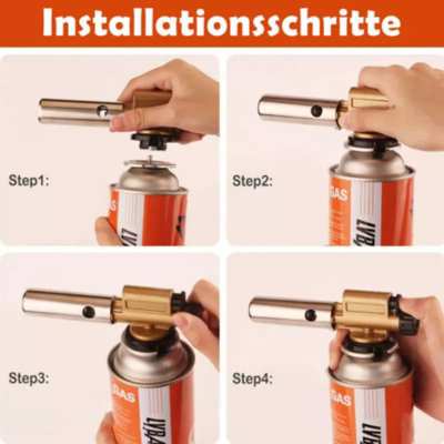 LPG Gas Blow Torch Burner Welding Auto Ignition Soldering BBQ Flame Thrower