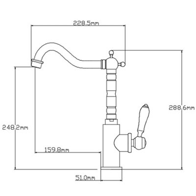LSC Redbridge Brushed Copper Traditional Single Lever Kitchen Sink ...
