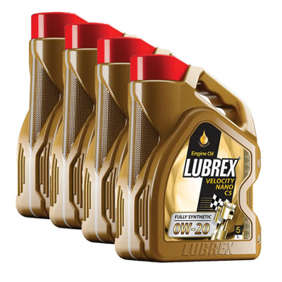 Lubrex 0W-20 Fully Synthetic Engine Oil ACEA C5 API SN+ VW 508/509 4x5L