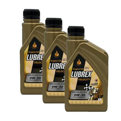 Lubrex 0W-30 Fully Synthetic Engine Oil ACEA C2 PSA B71 2312 - 3x1L