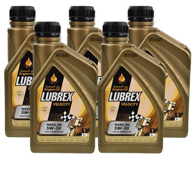 Lubrex Velocity Nano MS 5W-30 ACEA C3 API SN/CF Engine Oil 5x1L