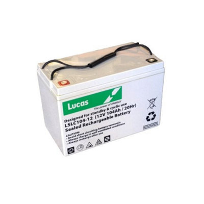 Lucas LSLC104-12 AGM Battery 12V 104Ah SLC104-12