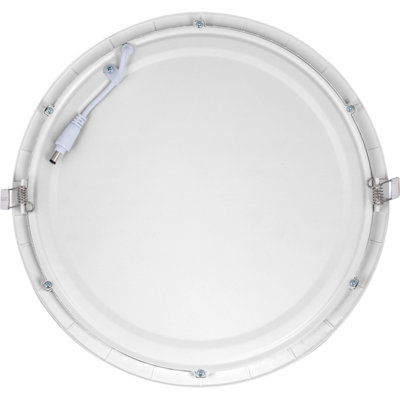 Luceco Essence Circular Slimline Downlight, 24W, 2040lm, 4000K, White