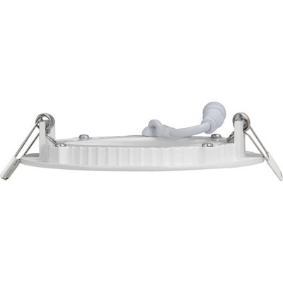 Luceco Essence Circular Slimline Downlight, 6W, 360lm, 3000K, White