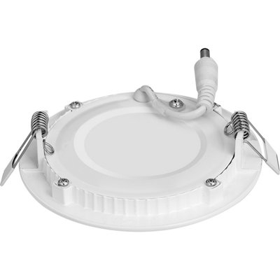 Luceco Essence Circular Slimline Downlight, 6W, 360lm, 3000K, White