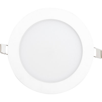 Luceco Essence Circular Slimline Downlight, 9W, 630lm, 4000K, White