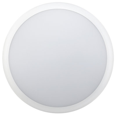 Luceco Sierra Emergency Bulkhead Light, IP54, 12W, 1200lm, 330mm White