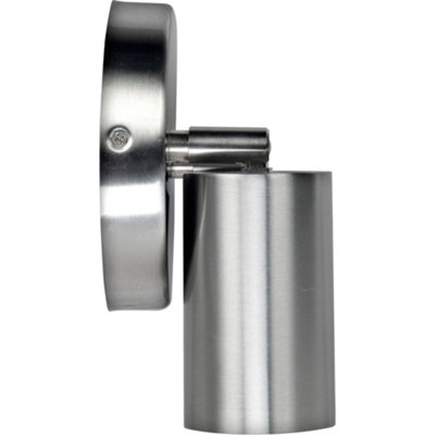 Luceco Stainless Steel Twin Head Adjustable Wall Light 500LM 8W