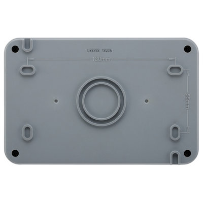 Luceco Storm Rectangular Bulkhead Light, IP65, 7W, 750lm, 4000K, White