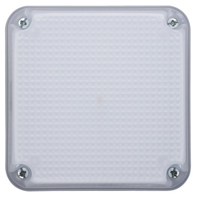 Luceco Storm Square Bulkhead Light, IP65, 4.5W, 400lm, 4000K, White