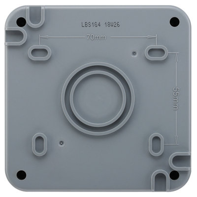 Luceco Storm Square Bulkhead Light, IP65, 4.5W, 400lm, 4000K, White