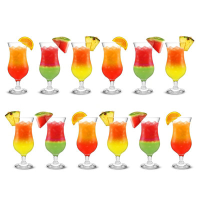 Lucente 580ml Pina Colada Glasses 12PC Set