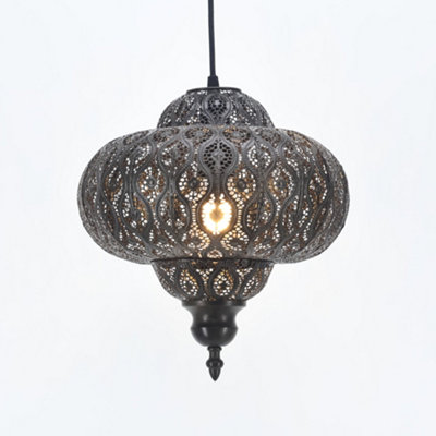 Lucero - Bronze Moroccan Easy Fit Pendant Shade