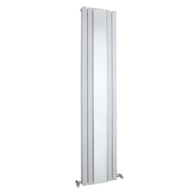 Lucia Square Vertical Double Panel Radiator with Mirror - 1800mm x ...