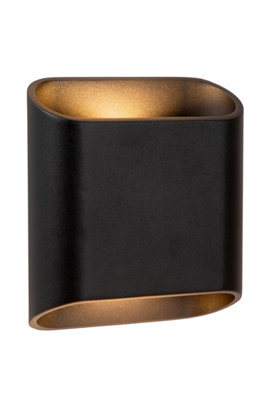 Lucide Atila Wall light Outdoor - LED Dim. 2700K IP65 - Black