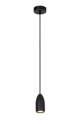 Lucide Evora Modern Pendant light 10cm - 1xGU10 - Black | DIY at B&Q