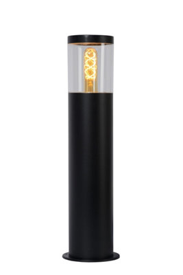 Lucide Fedor Modern Bollard Light Outdoor - 1xE27 - IP44 - Black