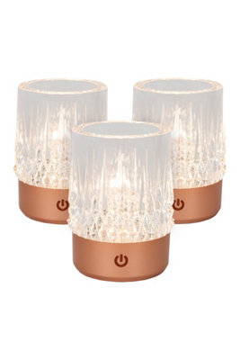 Lucide Lily Rechargeable Table lamp Battery pack Diameter 8cm LED Dim ...