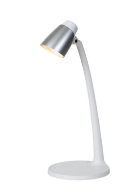 Lucide Ludo Classic Desk Lamp - LED - 1x4,5W 3000K - White | DIY at B&Q