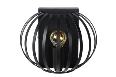 Lucide Manuela Modern Wall Light - 1xE14 - Black