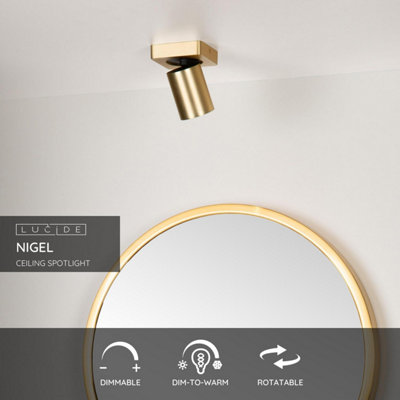 Lucide Nigel Modern Ceiling Spotlight - LED Dim to warm - GU10 - 1x5W ...