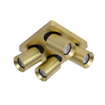 Lucide Nigel Modern Ceiling Spotlight - LED Dim to warm - GU10 - 4x5W ...