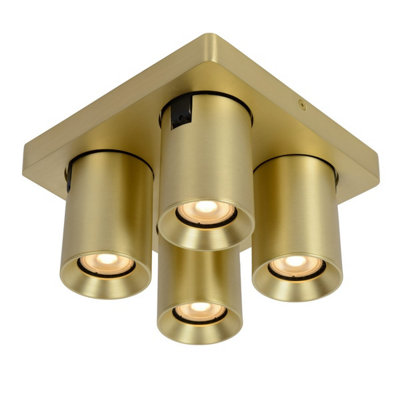 Lucide Nigel Modern Ceiling Spotlight - LED Dim to warm - GU10 - 4x5W ...