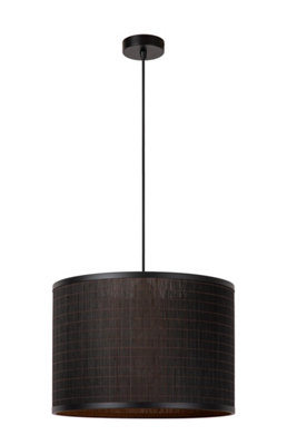Lucide Tagalog Scandinavian Pendant Light 40cm - 1xE27 - Black