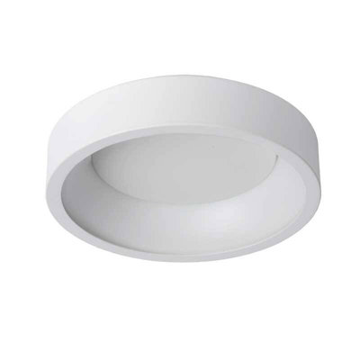LUCIDE TALOWE 30 HALO LED FLUSH CEILING LIGHT 300 MM WHITE