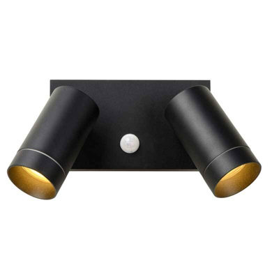 Lucide Taylor Modern Wall Spotlight Outdoor, PIR Sensor - 2xGU10 - IP54 ...