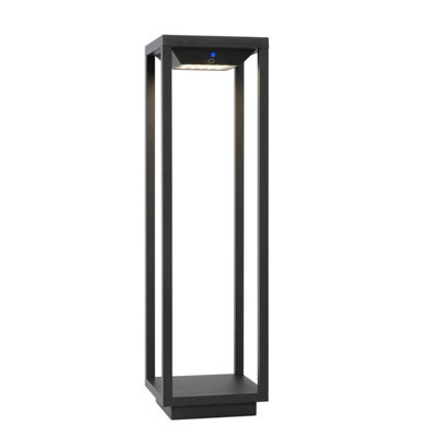 Lucide Tenso Solar Modern Bollard Light Outdoor, PIR Sensor - LED - 1x2 ...