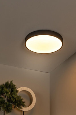 Lucide Unar Modern Flush Ceiling Light 39.5cm- LED Dim. - 1x24W 2700K ...