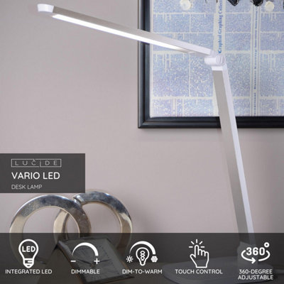 Lucide Vario Led Modern Desk Lamp - LED Dim to warm - 1x8W 2700K/6000K ...